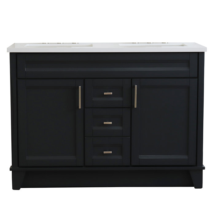 Wildon Home® Bucci 49 Free Standing Double Bathroom Vanity With
